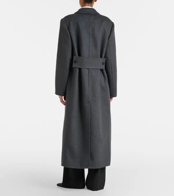 Victoria Beckham Double-breasted Wool-blend Coat