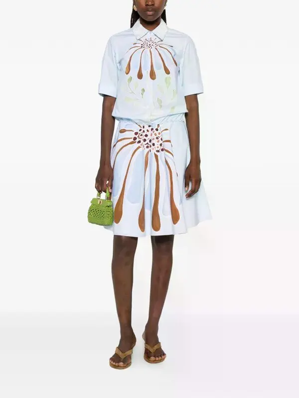 Dorothee Schumacher Floral Print Flared Midi Skirt
