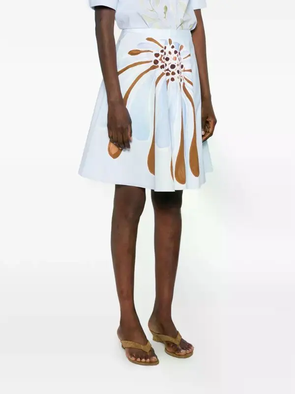 Dorothee Schumacher Floral Print Flared Midi Skirt