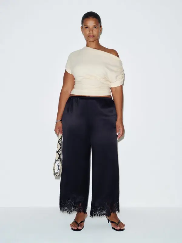 REFORMATION Carolina Silk Pant Es