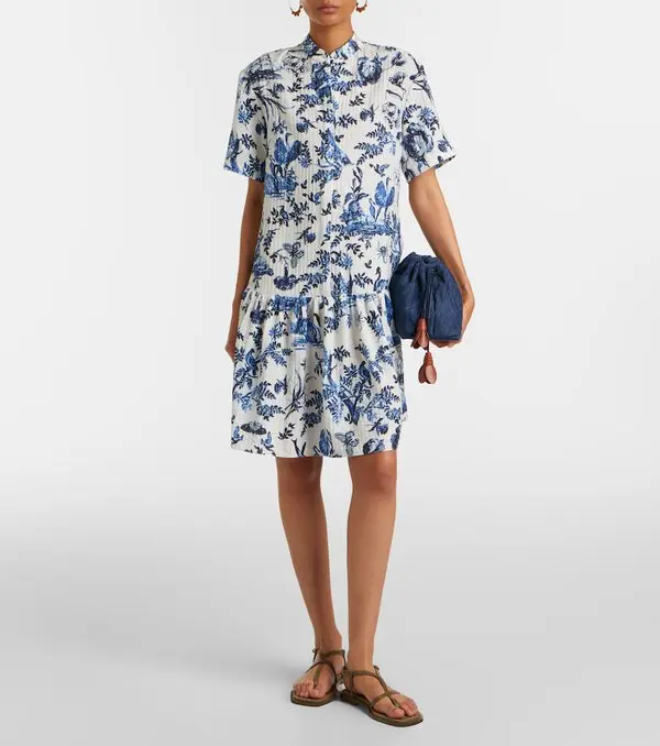 Erdem Floral Minidress - White