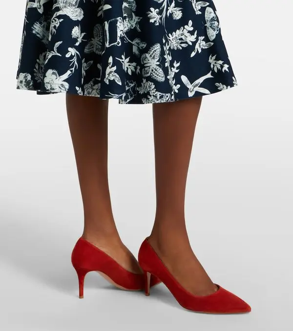 Erdem Floral Ruched Midi Dress