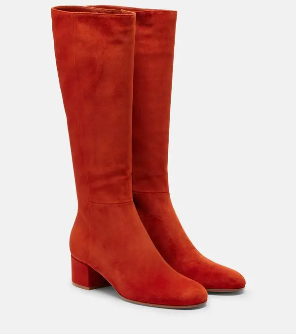GIANVITO ROSSI Suede Knee-high Boots - Orange