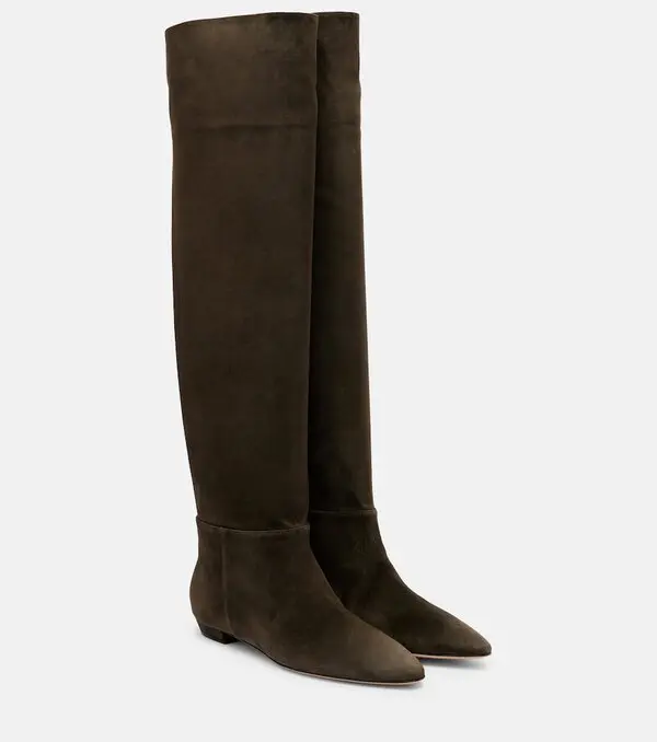GIANVITO ROSSI Suede Knee-high Boots - Brown