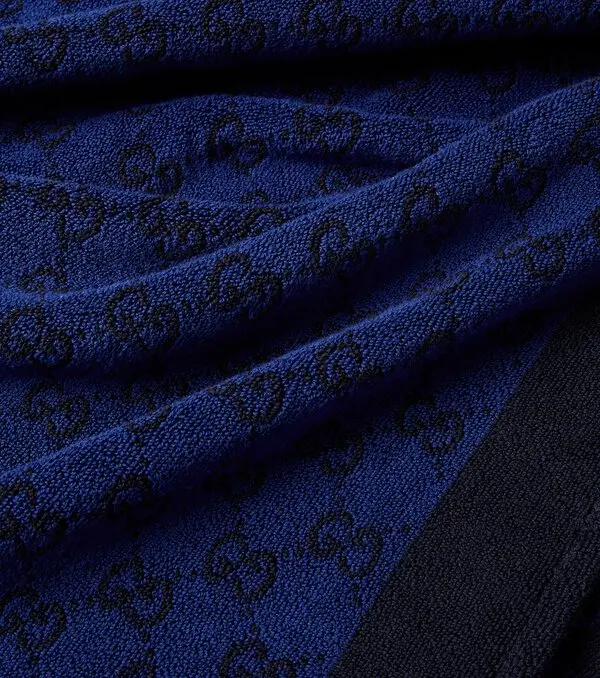 Gucci Gg Cotton Terry Towel - Blue