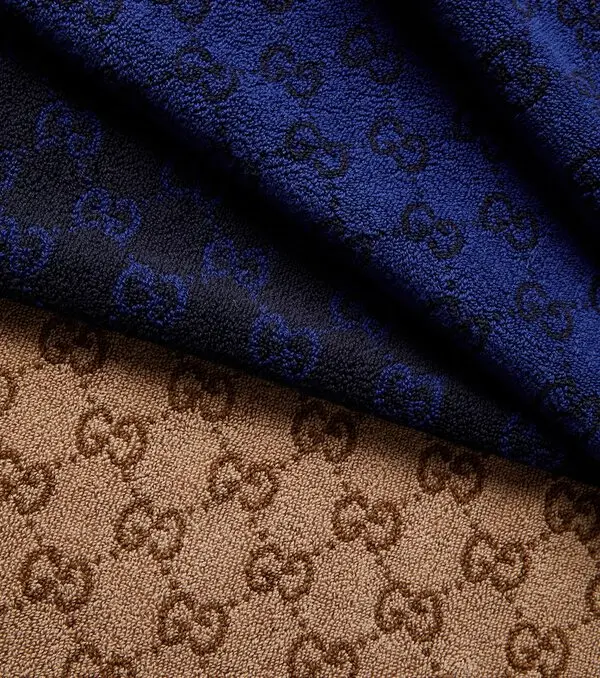 Gucci Gg Cotton Terry Towel - Blue