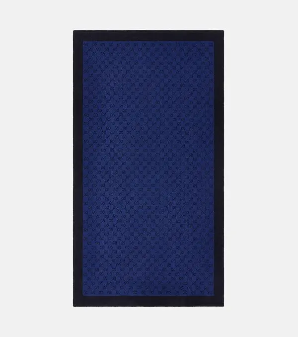 Gucci Gg Cotton Terry Towel - Blue