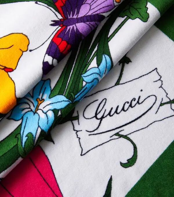 Gucci Flora Cotton Terry Beach Towel