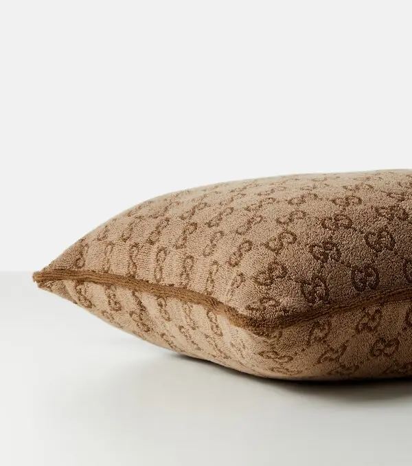 Gucci Gg Cotton Terry Cushion - Beige