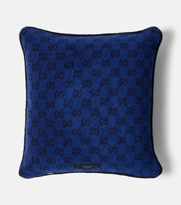 Gucci Gg Cotton Cushion - Blue