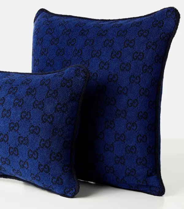 Gucci Gg Cotton Cushion - Blue