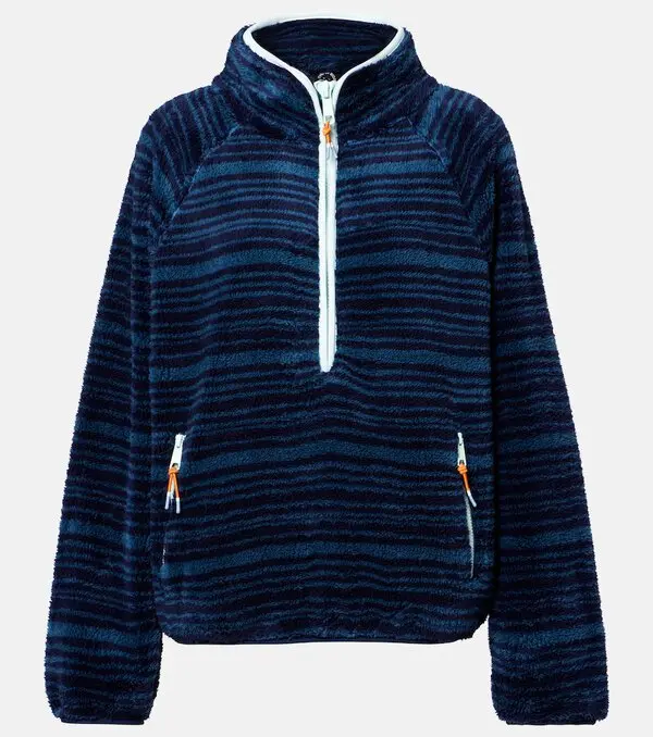 The Upside Harlow Fleece Half-zip Sweatshirt - Blue