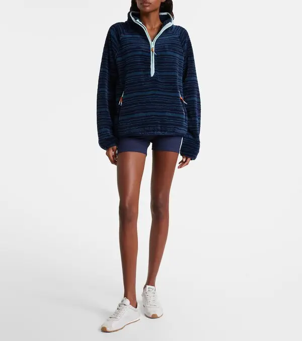 The Upside Harlow Fleece Half-zip Sweatshirt - Blue