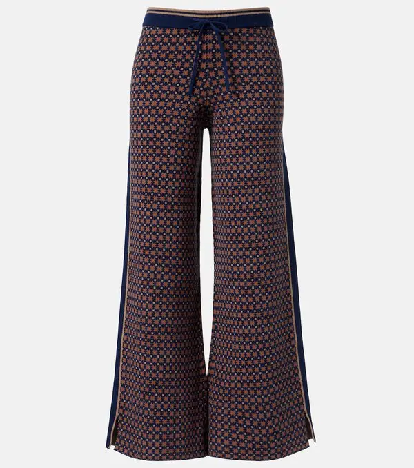 The Upside Lumiere Geometric Print Cotton-blend Sweatpants