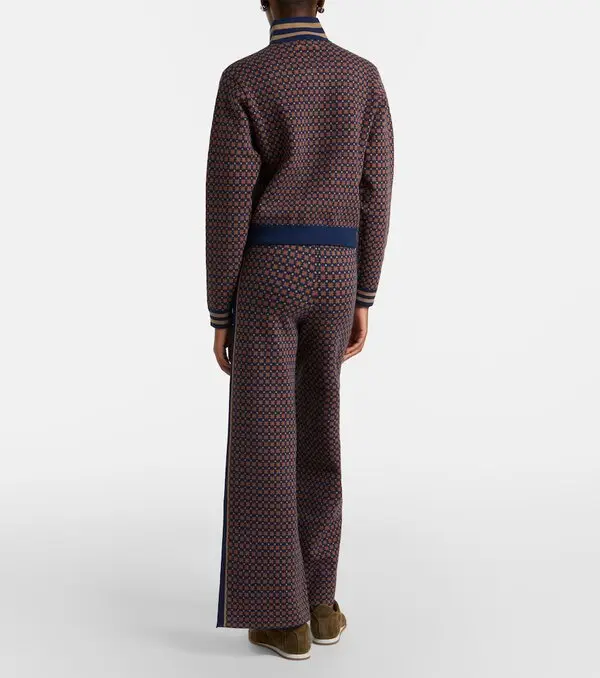 The Upside Lumiere Geometric Print Cotton-blend Sweatpants