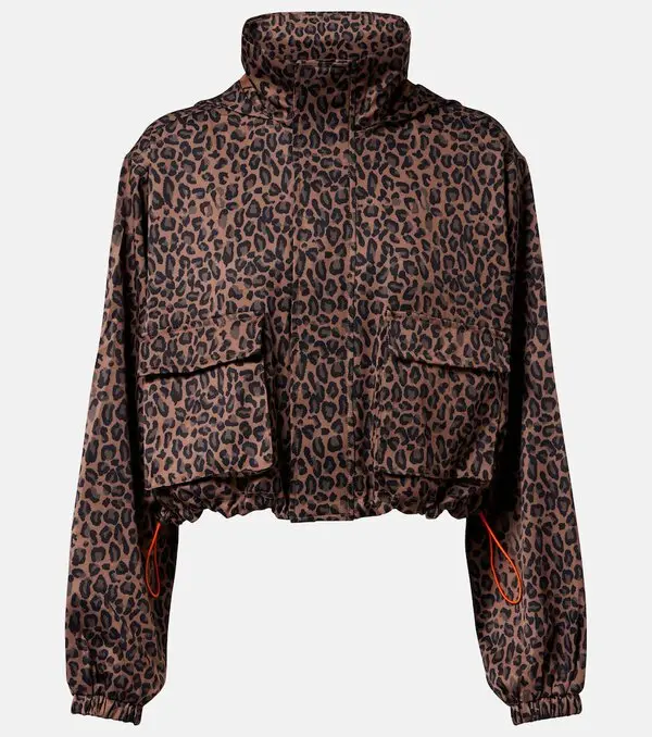 The Upside Ludlow Ace Leopard-print Track Jacket - Brown