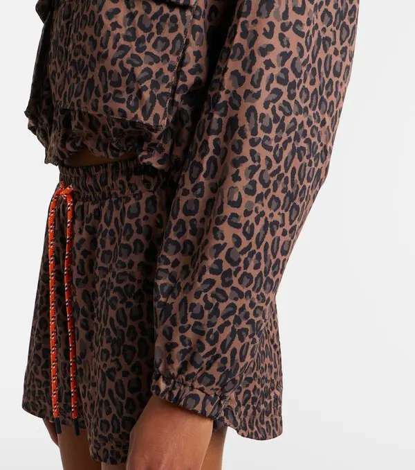 The Upside Ludlow Ace Leopard-print Track Jacket - Brown