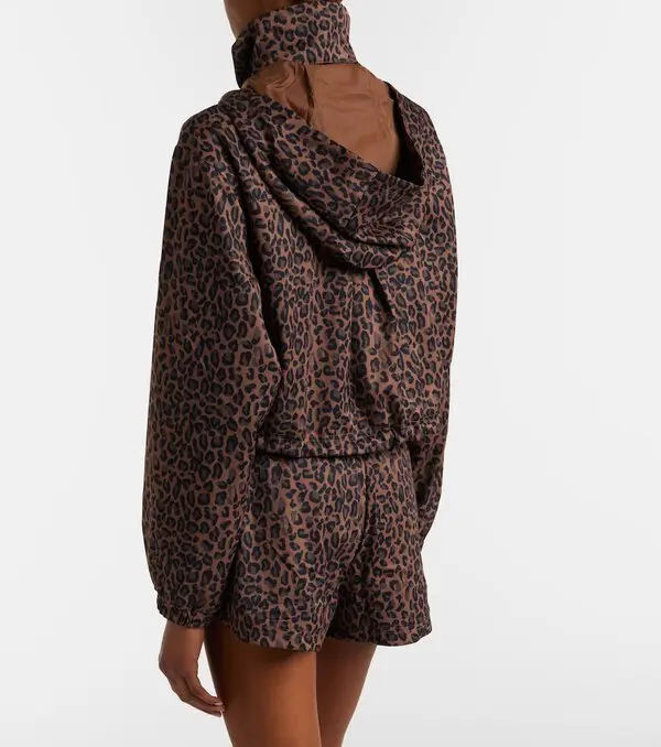 The Upside Ludlow Ace Leopard-print Track Jacket - Brown
