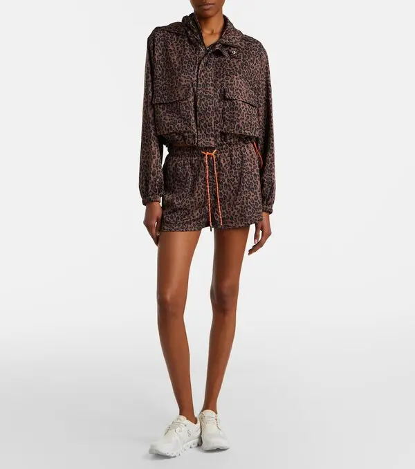 The Upside Ludlow Ace Leopard-print Track Jacket - Brown