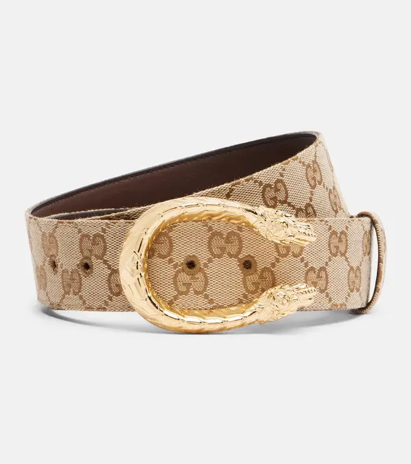 Gucci Dionysus Gg Canvas Belt - Beige