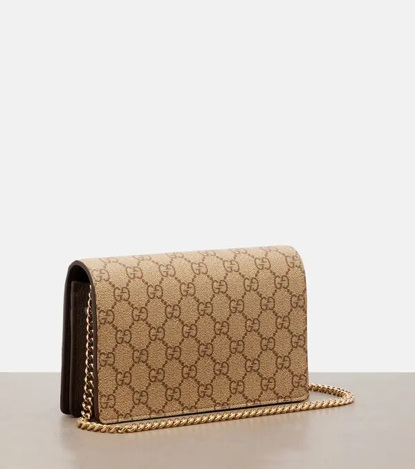 Gucci Gg Marmont Canvas Wallet On Chain