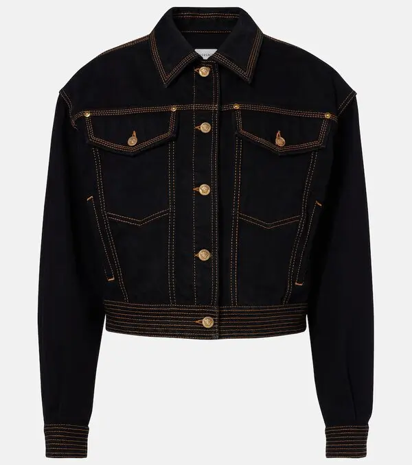 Versace Medusa Denim Jacket - Black