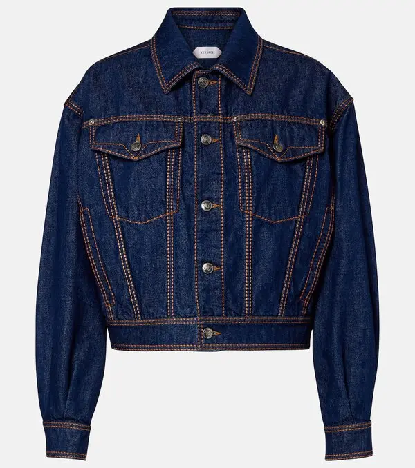 Versace Medusa Denim Jacket - Blue