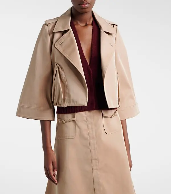 Dorothee Schumacher Cropped Double-breasted Jacket