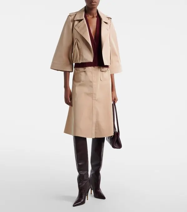 Dorothee Schumacher Cropped Double-breasted Jacket