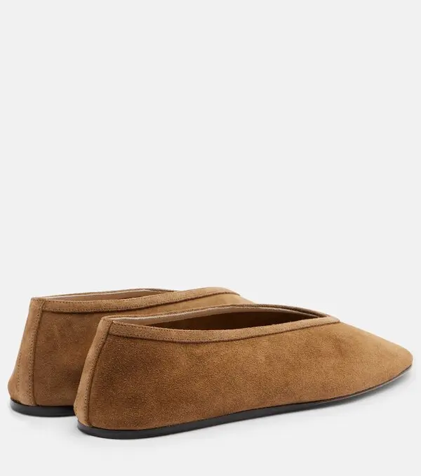 Le Monde Beryl Suede Ballet Flats - Beige