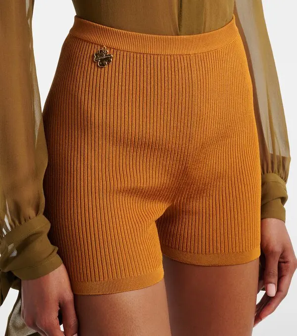 Saint Laurent Ribbed-knit Shorts