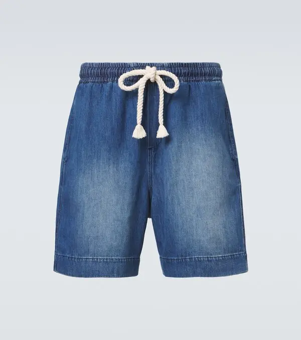 Commas Denim Shorts - Blue