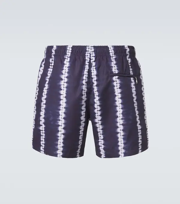 Commas Striped Swim Trunks - Blue