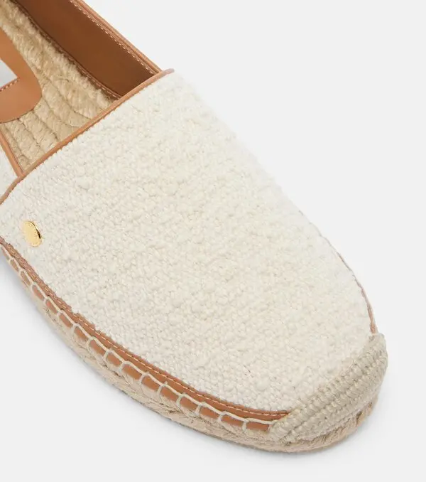 Stella McCartney Gaia Embellished Canvas Espadrilles