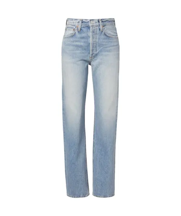 AGOLDE Kelly Straight Jeans In Vint Tint Ind - Blue