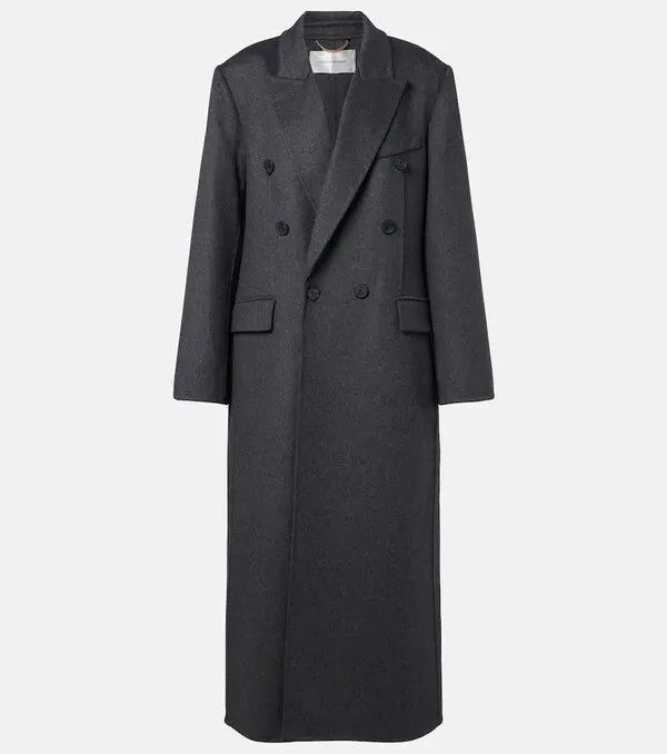 Victoria Beckham Double-breasted Wool-blend Coat