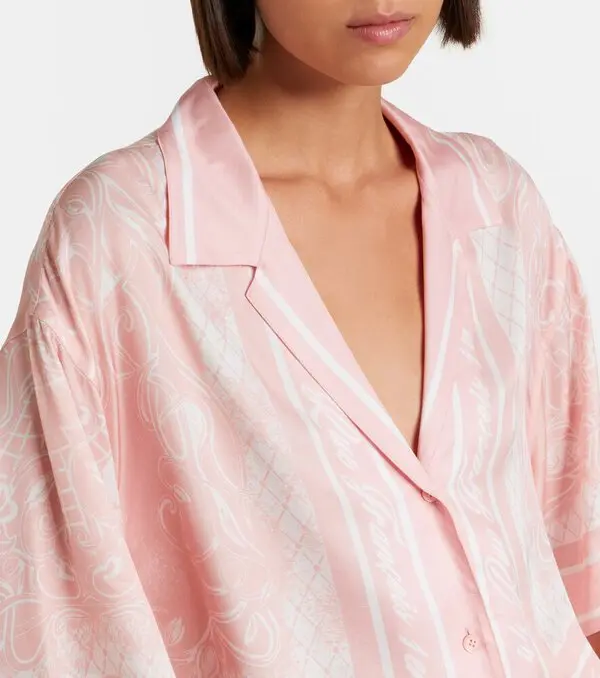 Balmain Printed Twill Pajama Shirt