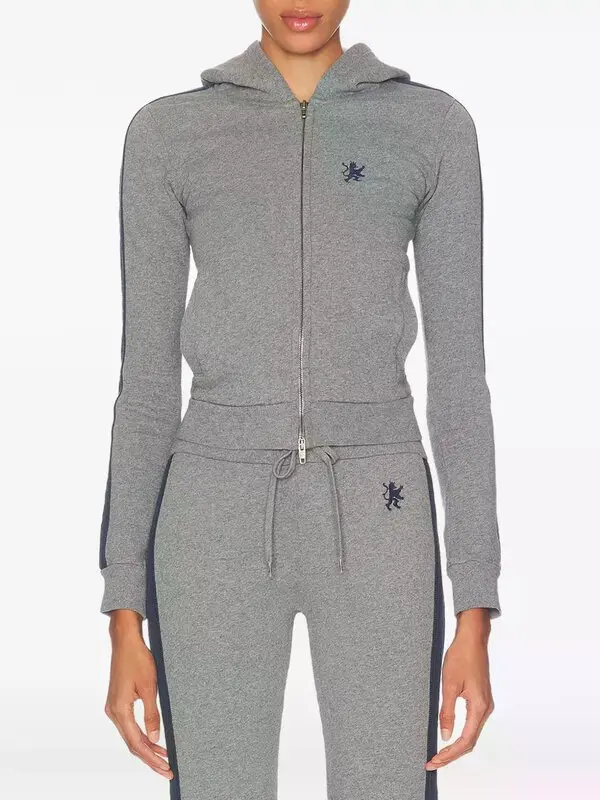 Balenciaga Lion Side-stripe Zip-up Hoodie