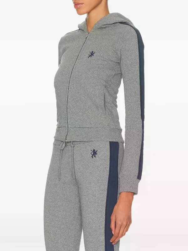Balenciaga Lion Side-stripe Zip-up Hoodie
