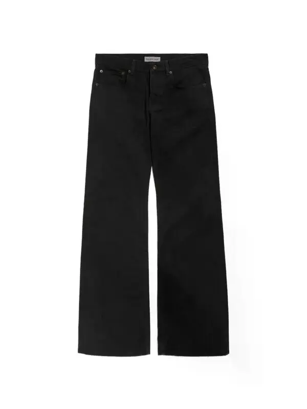 Balenciaga Relaxed-fit Wide-leg Jeans - Black
