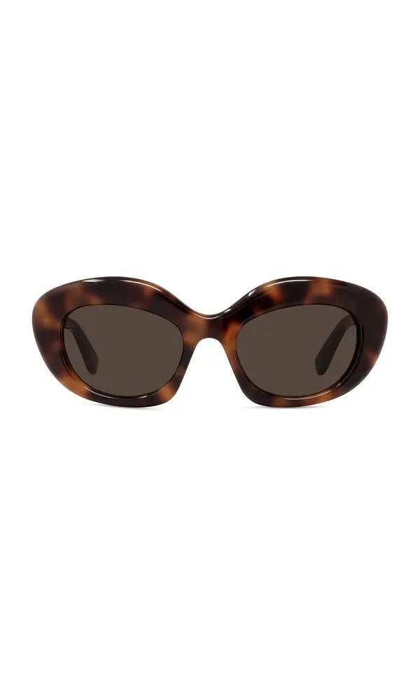 Loewe Curvy Cat-eye Acetate Sunglasses - Brown