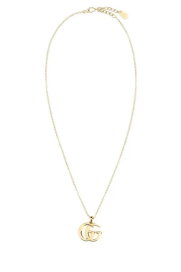 Gucci Metal Gg Marmont Necklace - Gold