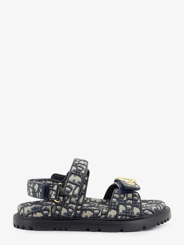 Dior Oblique Jacquard Fabric Sandals - Multicolor