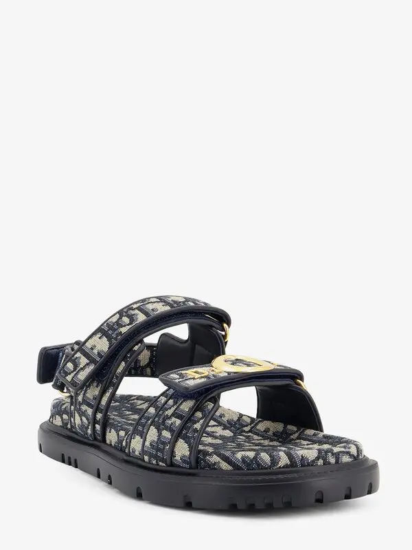 Dior Oblique Jacquard Fabric Sandals - Multicolor
