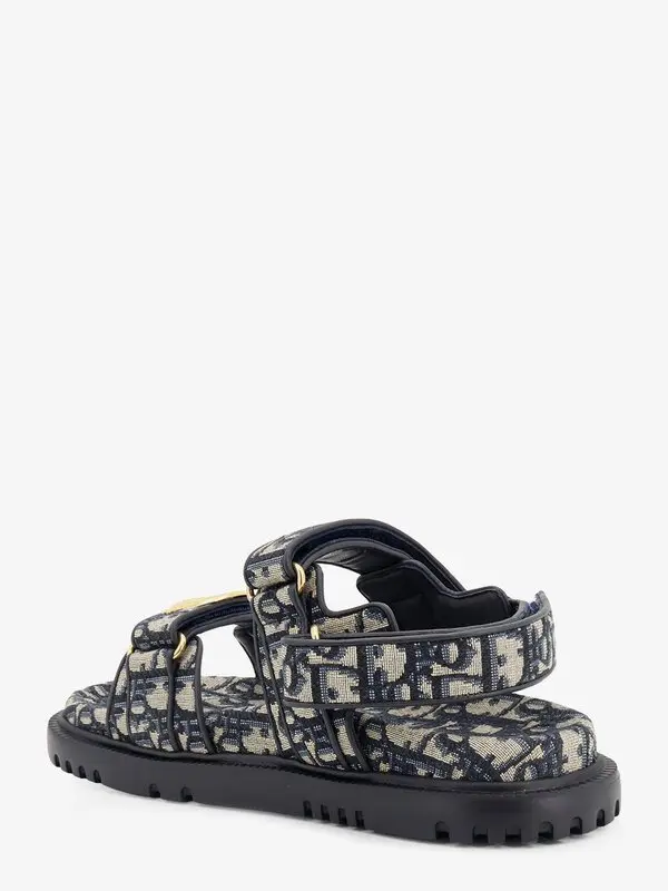 Dior Oblique Jacquard Fabric Sandals - Multicolor