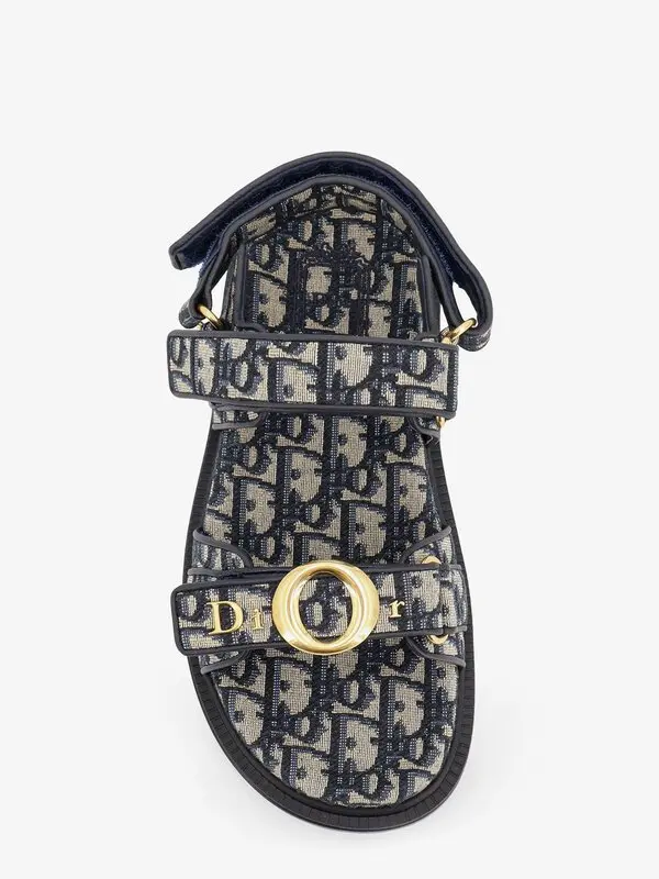 Dior Oblique Jacquard Fabric Sandals - Multicolor