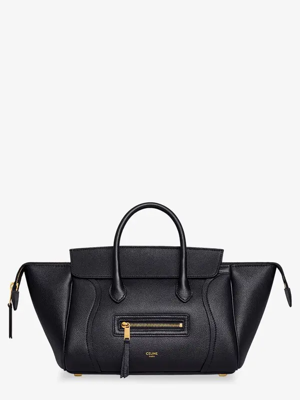 Celine Luggage Leather Crossbody Bag - Black