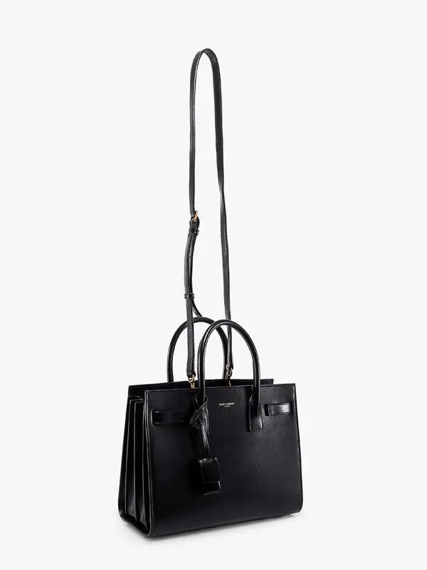 Saint Laurent Baby Sac De Jour Leather Handbag With Padlock - Multicolor