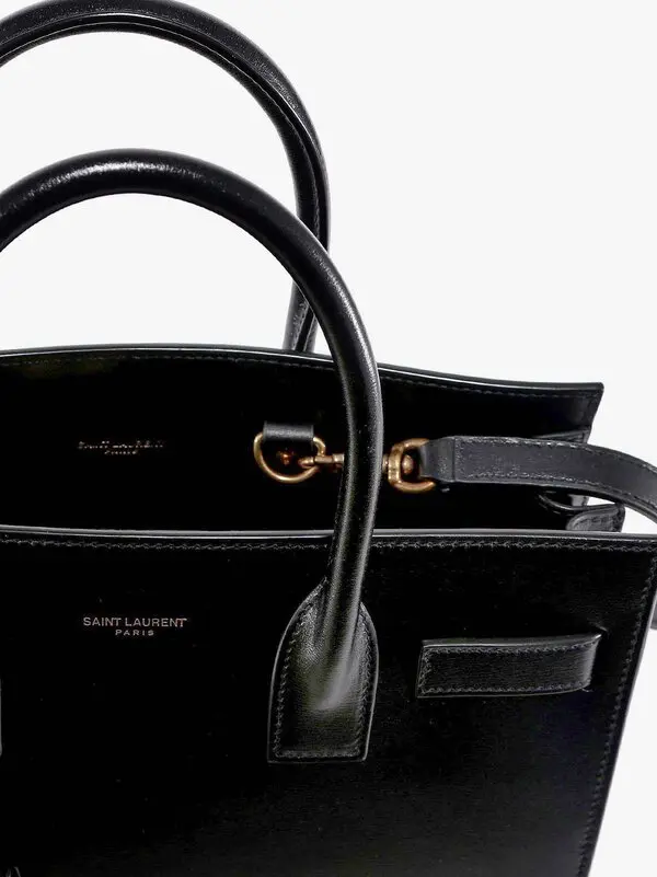 Saint Laurent Baby Sac De Jour Leather Handbag With Padlock - Multicolor