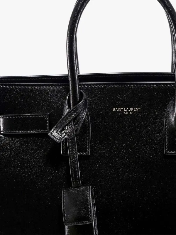 Saint Laurent Baby Sac De Jour Leather Handbag With Padlock - Multicolor